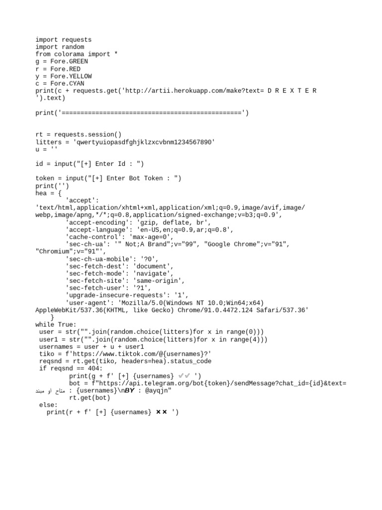 TikTok Checker | PDF