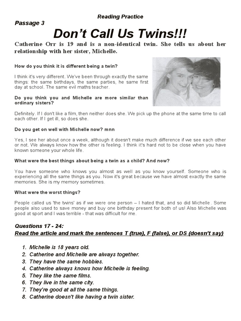 Reading Practice 3 | PDF