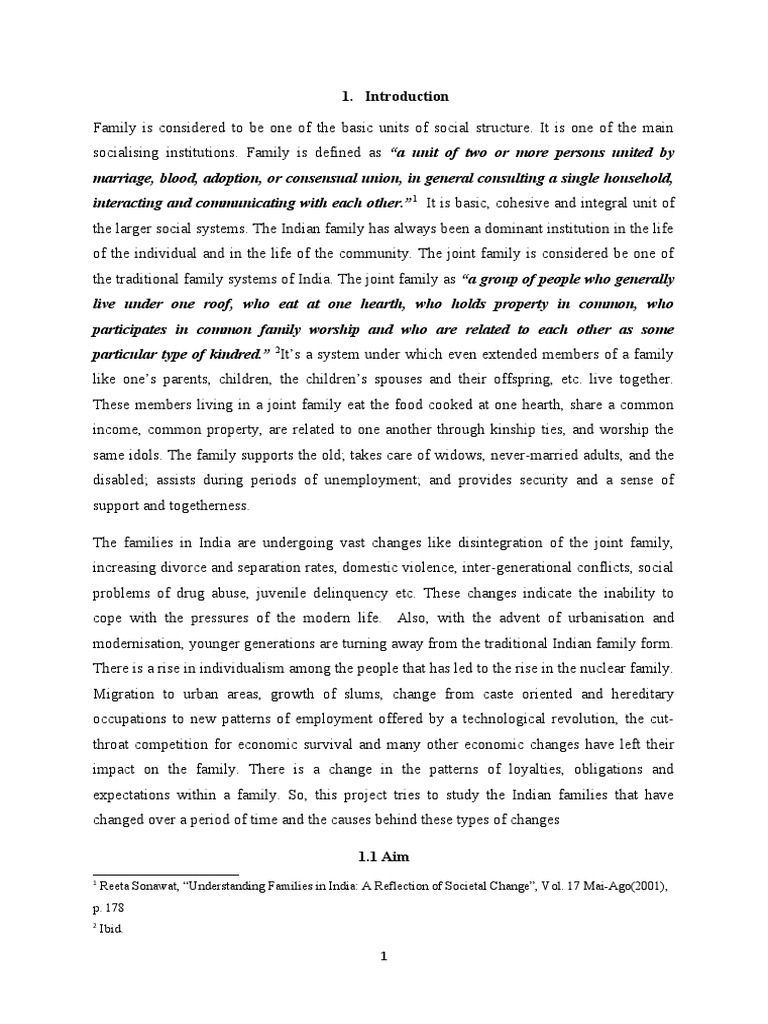 Sociology Project | PDF | Family | Marriage