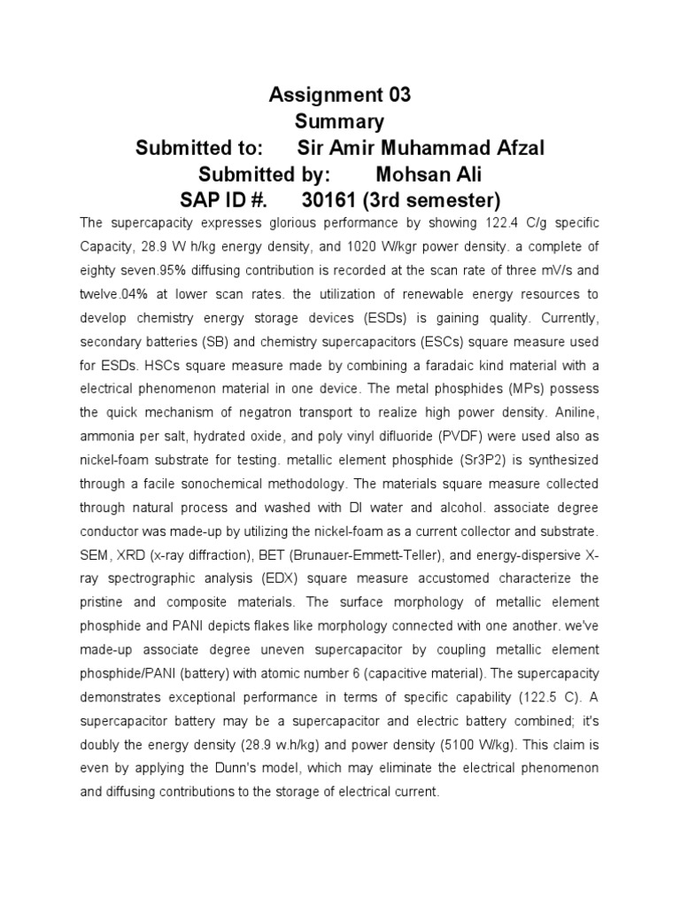 Assignment 03 Submitted To: Sir Amir Muhammad Afzal Submitted By: Mohsan Ali SAP ID #. 30161 ...