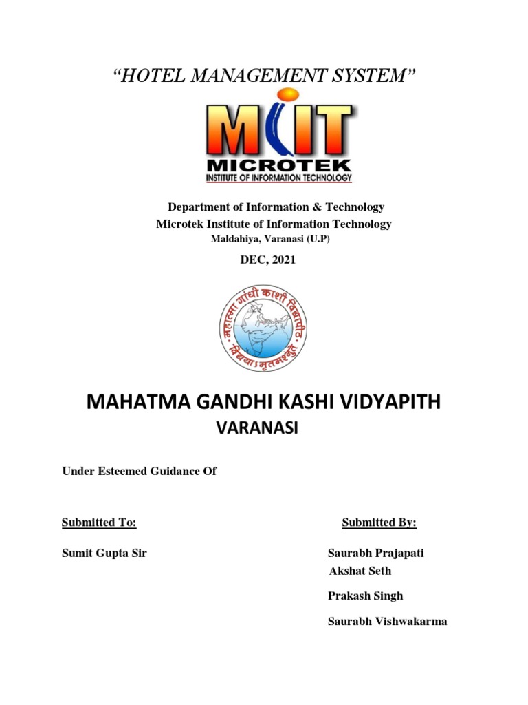 Hotel Management System | PDF | Java (Programming Language) | Computer Science