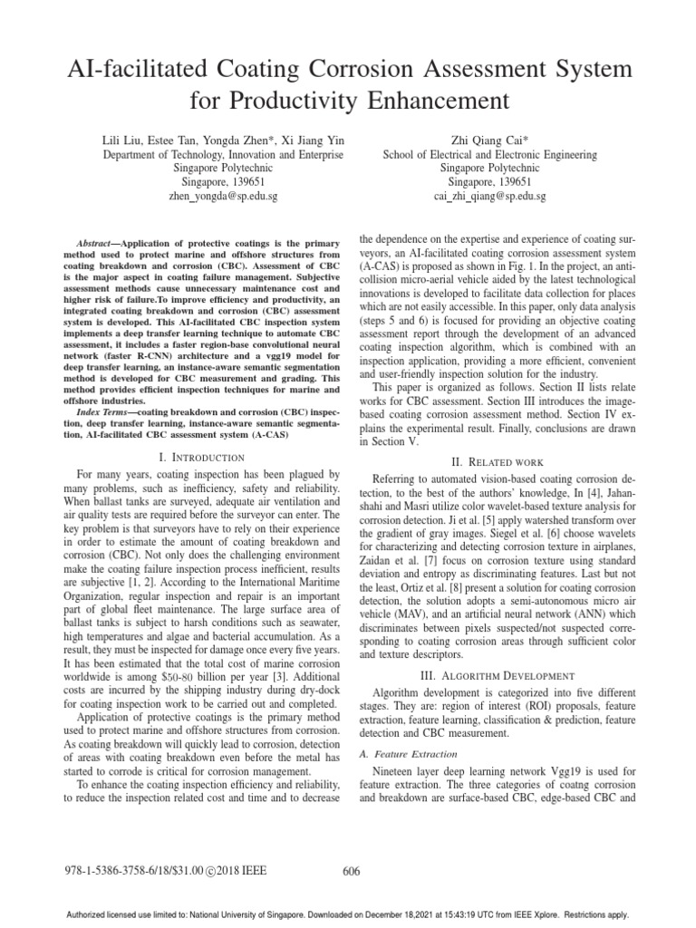 AI-facilitated Coating Corrosion Assessment System For Productivity ...