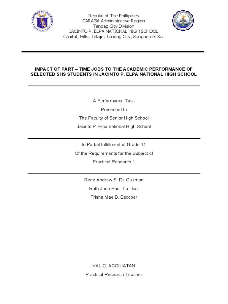 Practical Research Humss | PDF | Analysis Of Variance | Weighted ...