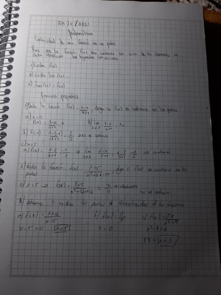 8 - Continuidad de Una Función Marcos Colmán | PDF