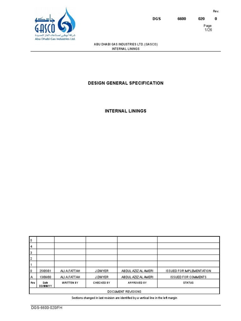 6600-020 REV 0 - May 2001 | PDF | Specification (Technical Standard) | Ventilation (Architecture)
