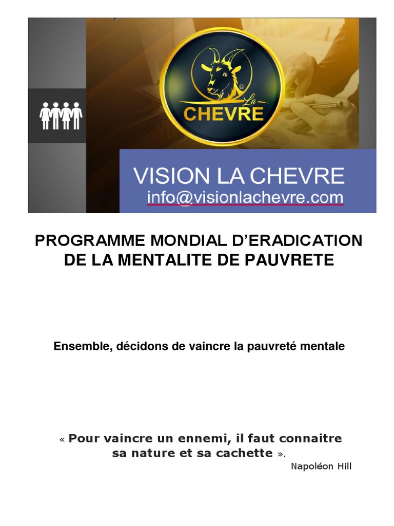 Presentation Vision La Chèvre | PDF | Pauvreté | Pauvreté et sans-abri