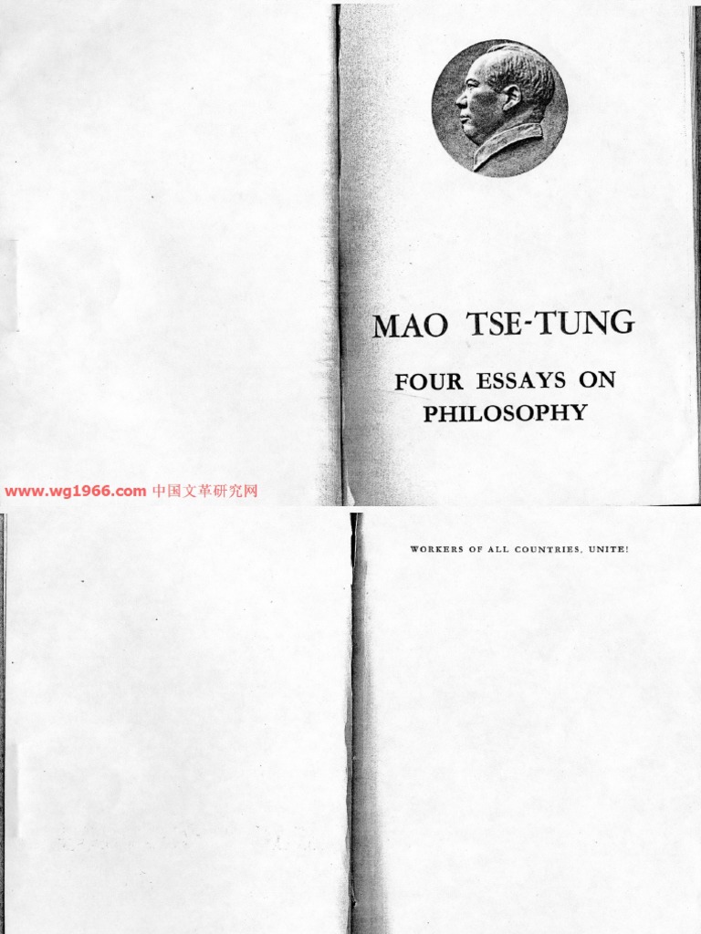 Mao. Tse-Tung - Four Essays On Philosophy (1968, Foreign Languages ...