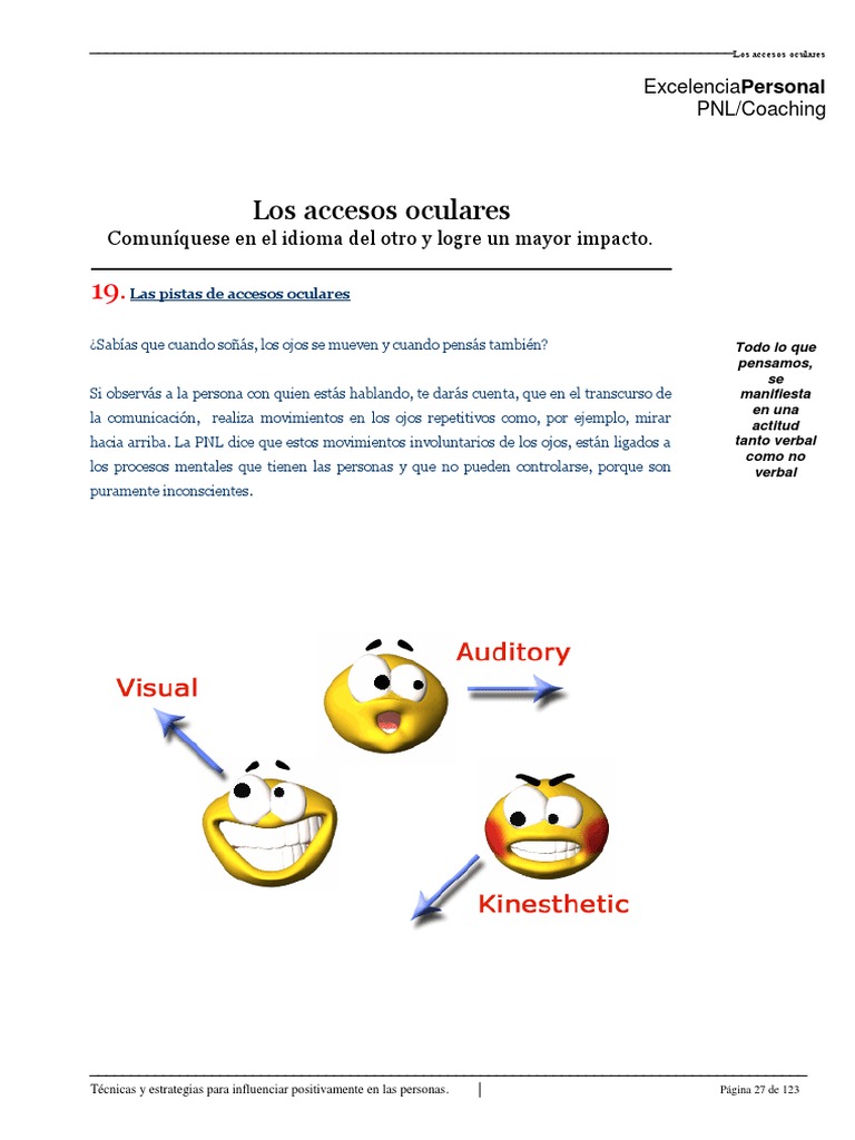 Tecnicas para Descubrir VAKOG 2 | PDF