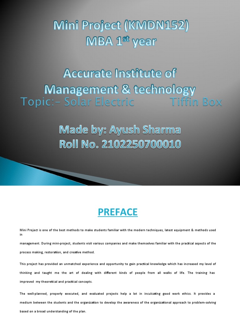 Ayush Sharma Miniproject Sem 1 | PDF | Solar Energy | Marketing Ayush Sharma Miniproject Sem 1 | PDF | Solar Energy | Marketing