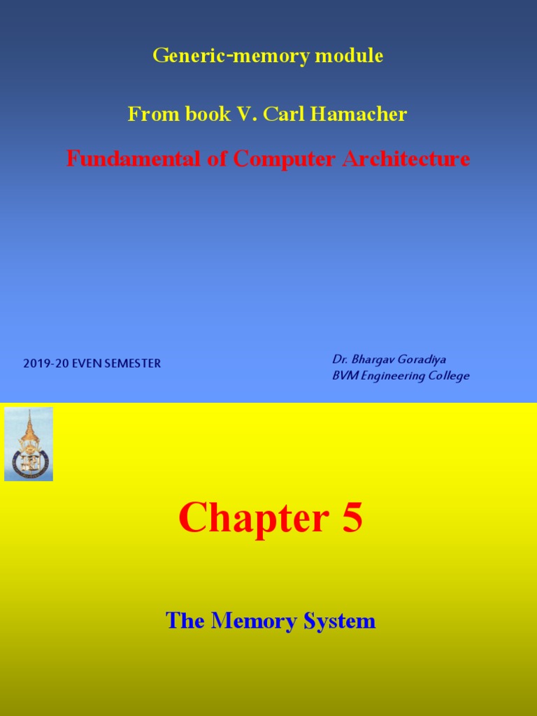 Memory Hamacher | PDF | Random Access Memory | Computer Memory Memory Hamacher | PDF | Random Access Memory | Computer Memory