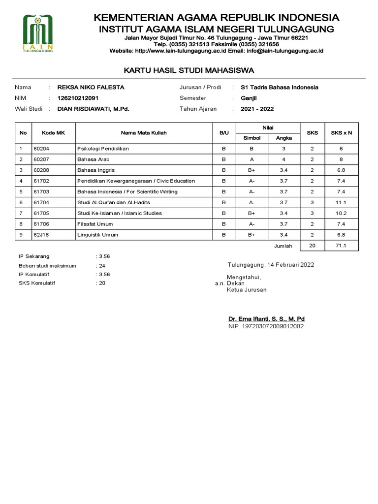 Khs Ganjil Reksa Niko | PDF