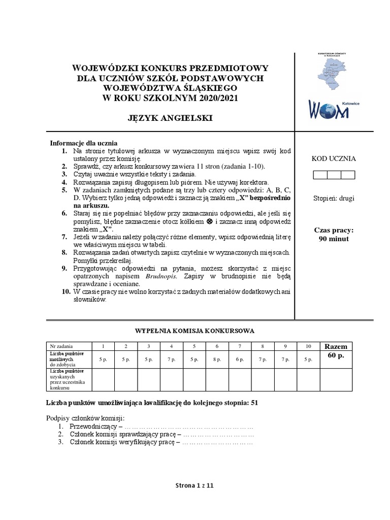 English Competition | PDF