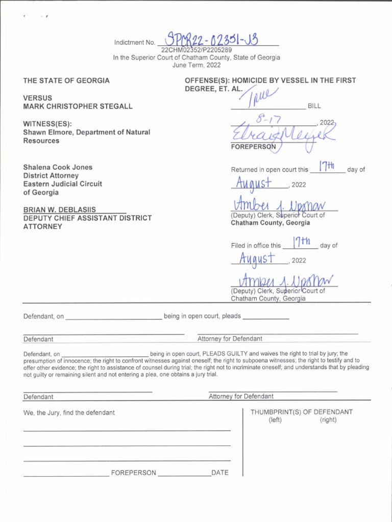 Mark Stegall's Indictment | PDF
