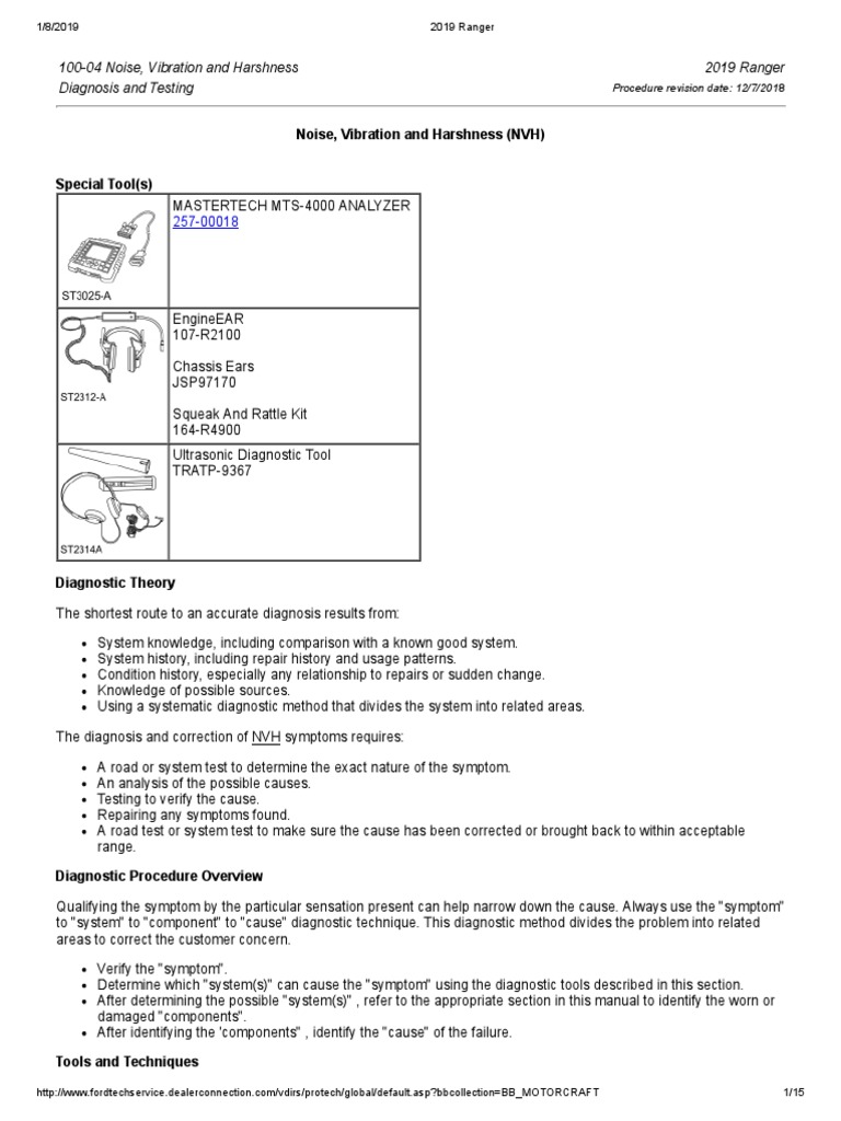 100 04 Noise Vibration And Harshness Pdf Frequency Hertz