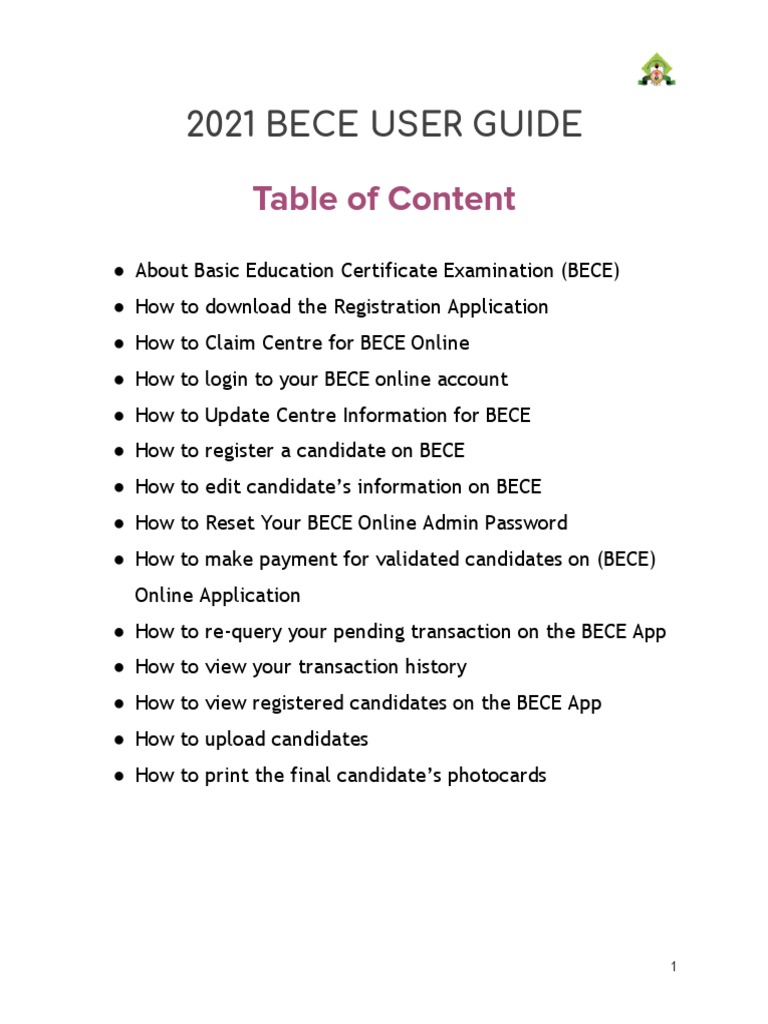 How to register and manage candidates on the 2021 BECE portal | PDF ...