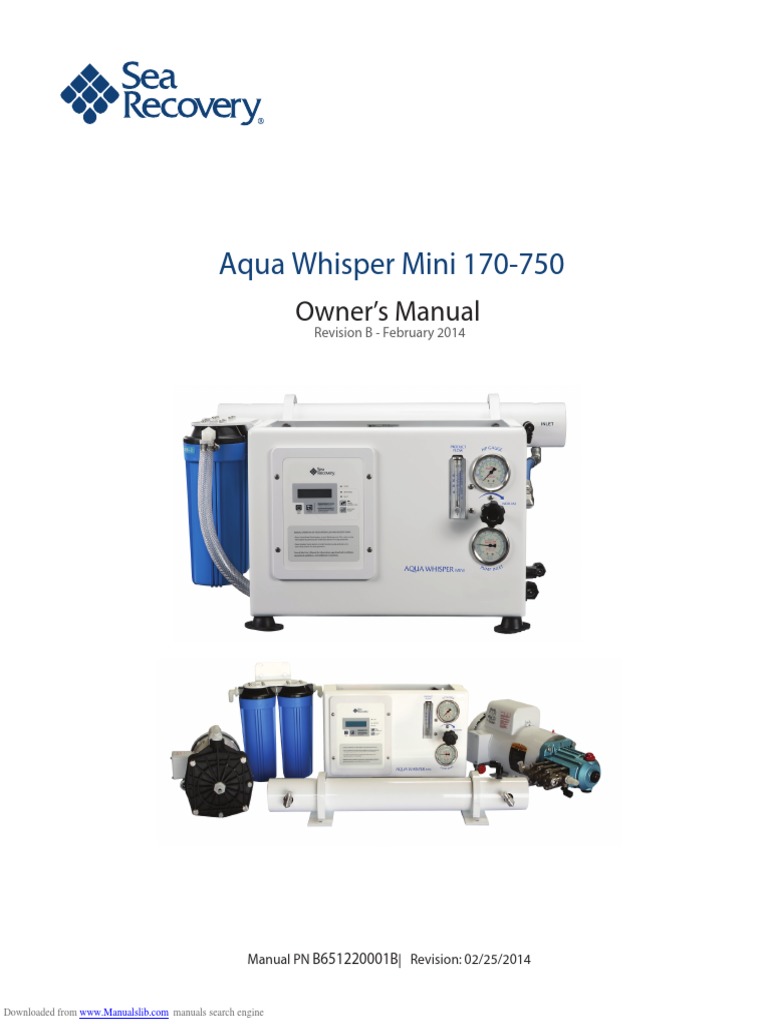 Aqua Whisper Mini 170-750: Owner's Manual | PDF | Pump | Trademark