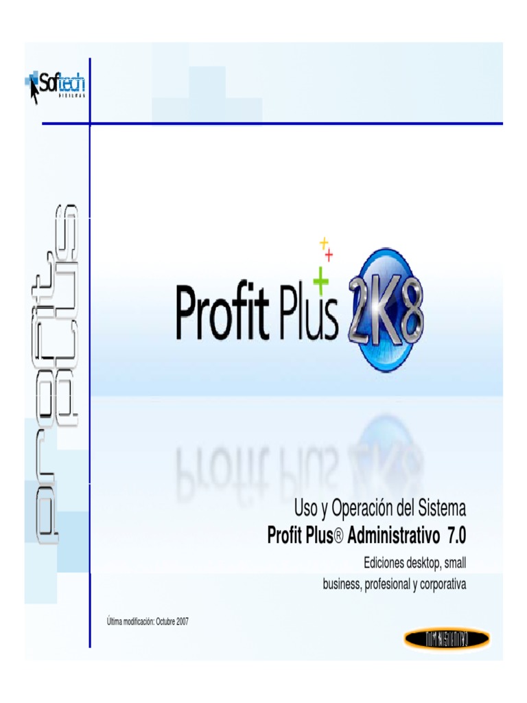 Uso y Manejo de Profit Plus Administrativo | PDF | Inventario | Bancos