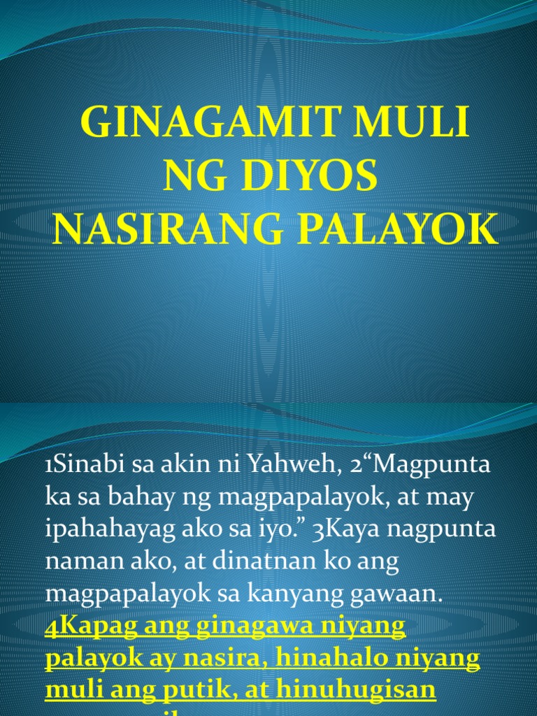 Ginagamit NG Diyos Ang Mga Basag Na Palayok | PDF