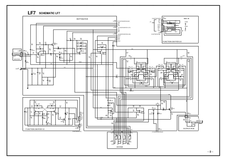 Ibanez LF7 - Lo-Fi Filter - Schematic | PDF
