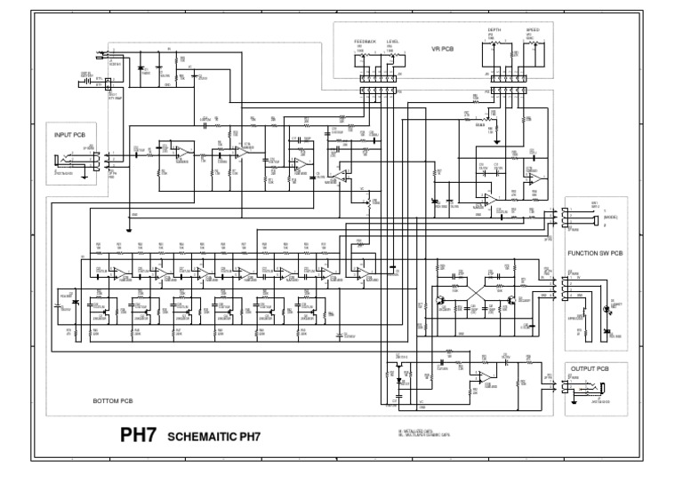 Ibanez PH7 - Phaser - Schematic | PDF