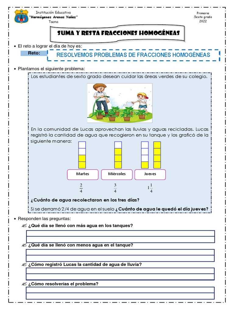 Suma y Resta de Fracciones Homogéneas | PDF | Aritmética
