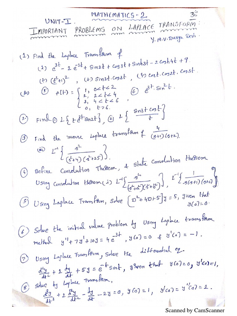 Laplace Transformation | PDF