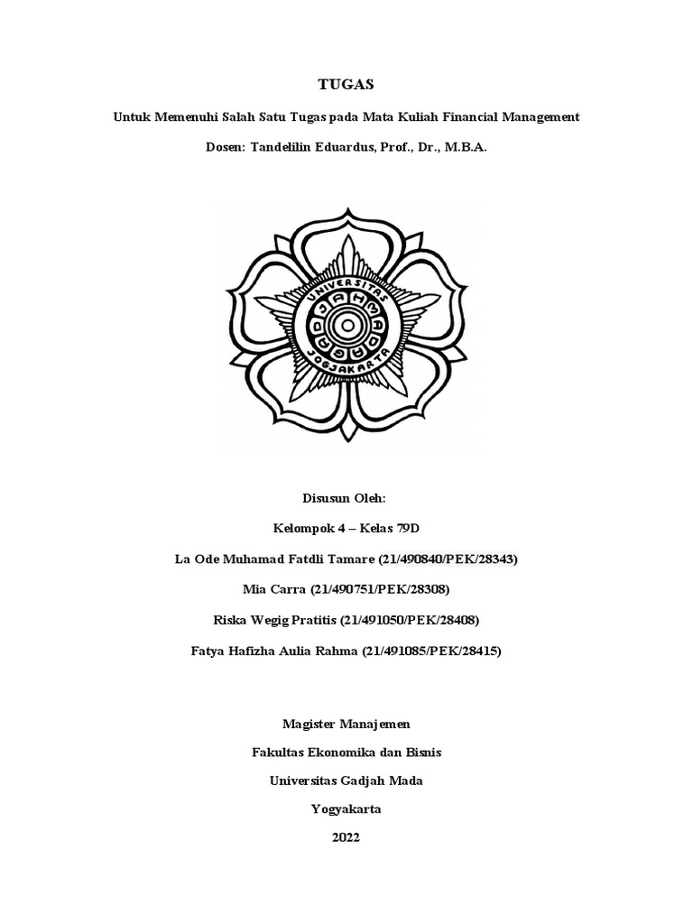 FM - Kelompok 4 - 79D - Assignment CH9, CH10 | PDF | Bonds (Finance) | Equity (Finance)