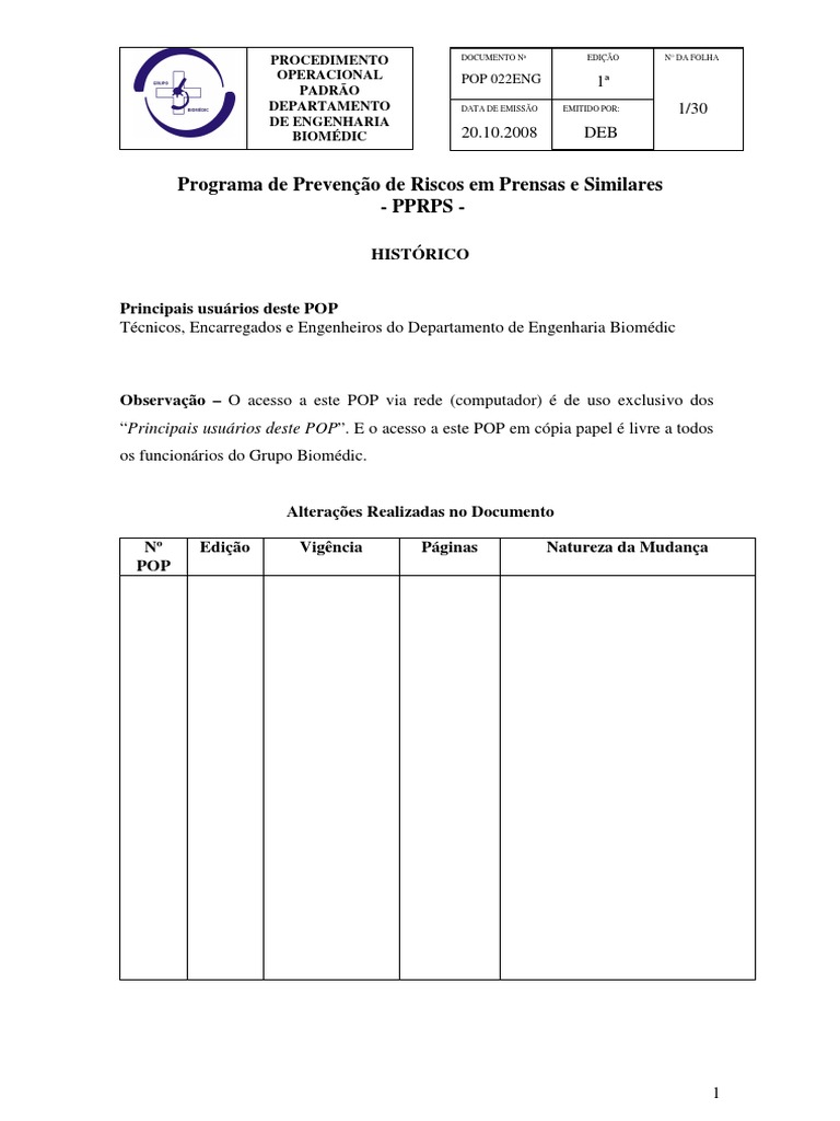 Pop022 - PPRPS | PDF | Engenharia
