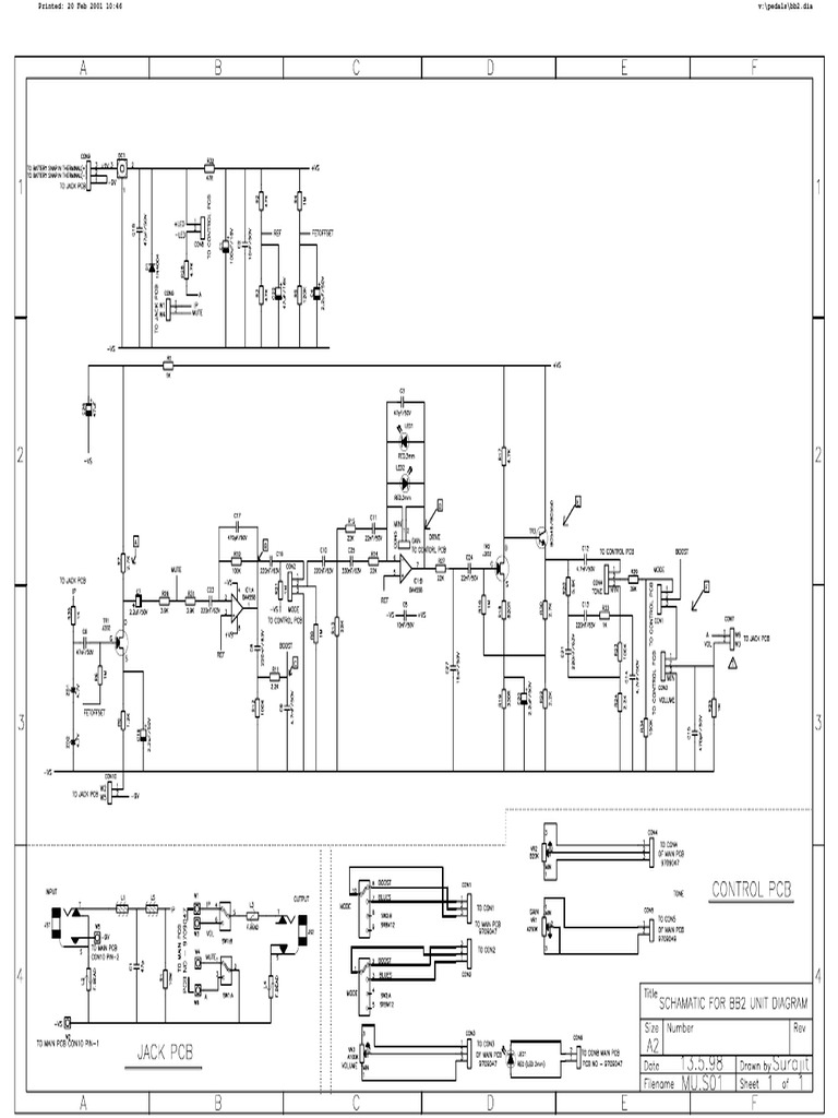 Marshall Blues Breaker MKII - Schematic | PDF