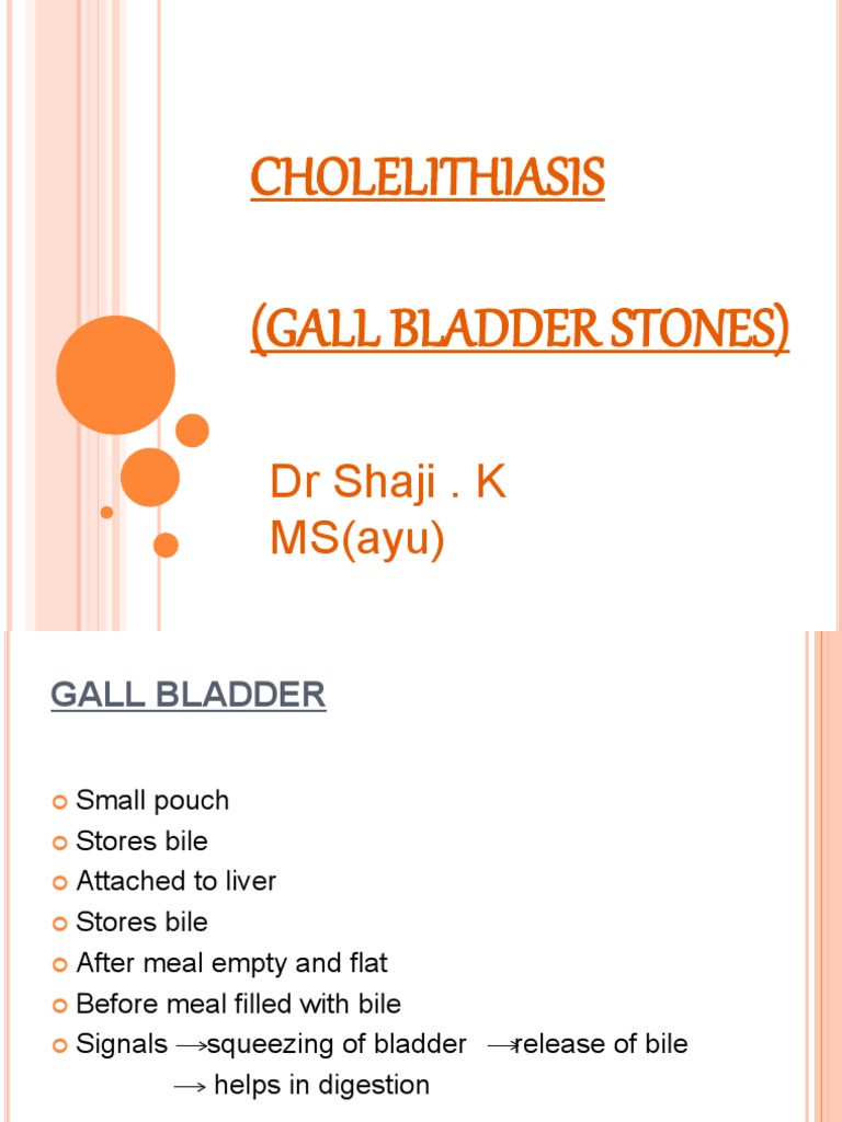 CHOLELITHIASIS | PDF | Bile | Gallbladder