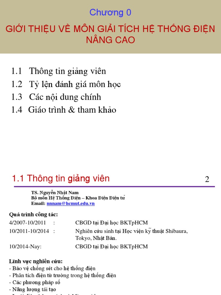 Chapter 0 - Gioi Thieu Ve Mon GTHTD Nang Cao | PDF