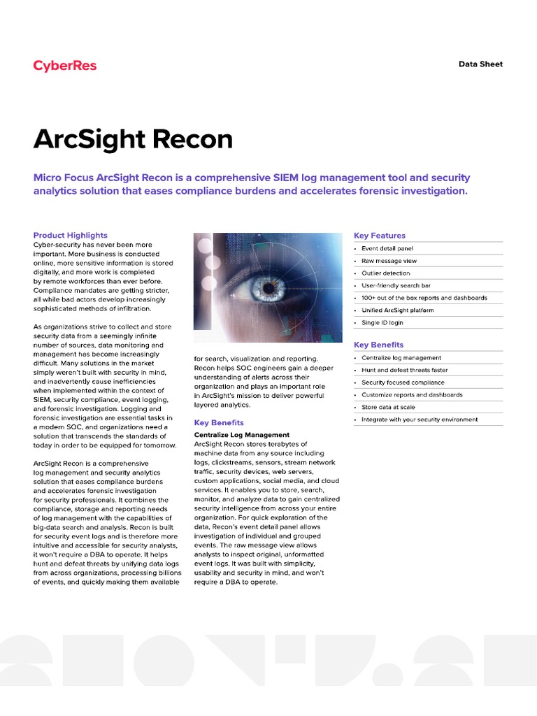 ArcSight Recon | PDF
