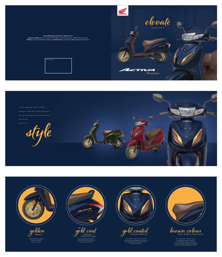 Activa Premium Brochure Final | PDF | Tire | Brake