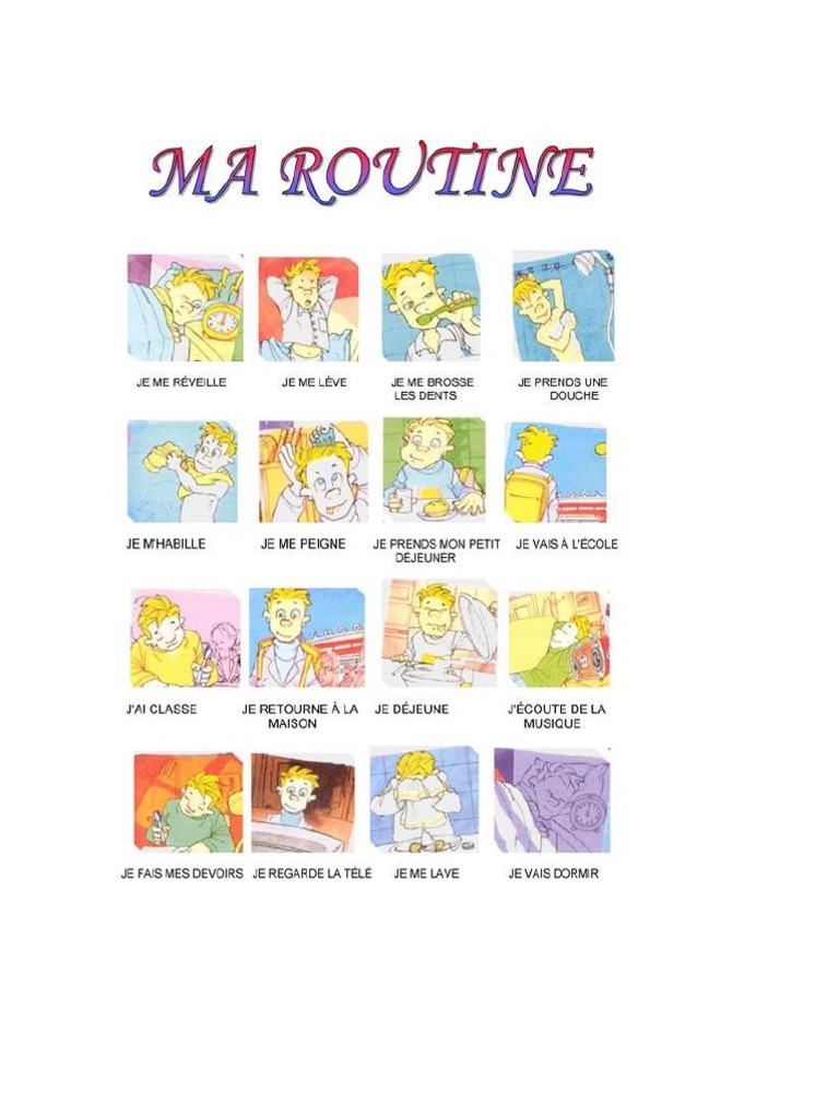 verbos rutina francés (1) | PDF