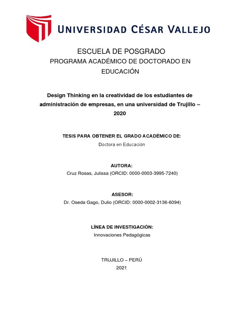 Design Thinking Sesiones y Rúbricas | PDF | El pensamiento de diseño ...