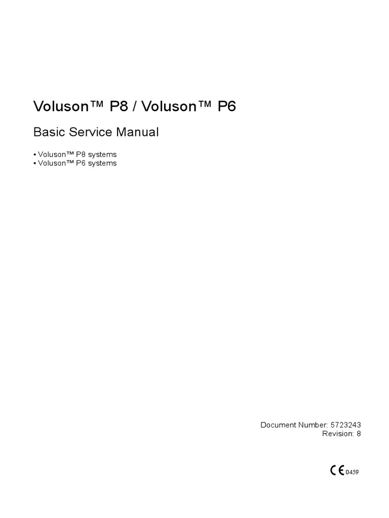 Voluson™ P8 / Voluson™ P6: Basic Service Manual | PDF | Personal ...