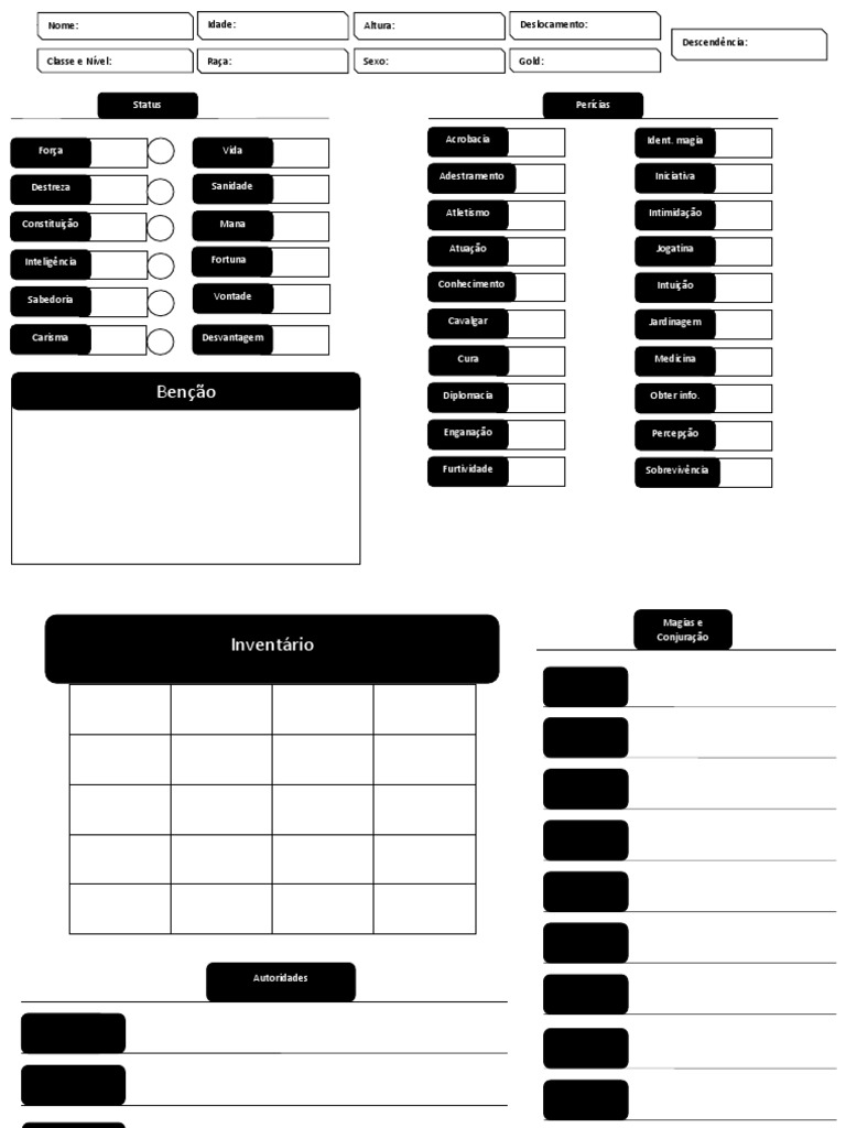 Ficha Editável | PDF