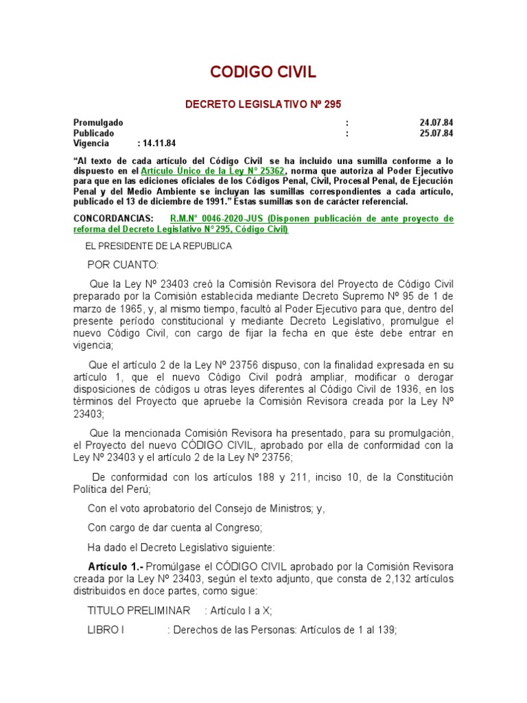 Codigo Civil | Descargar gratis PDF | Mandato | Caso de ley