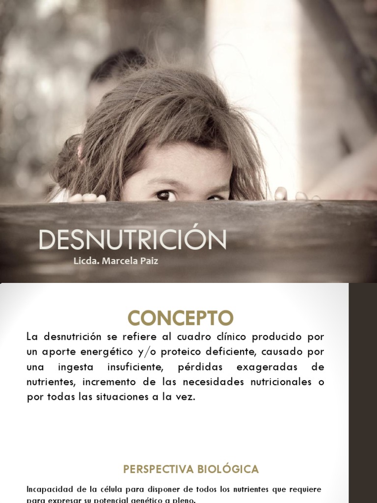 Desnutrición Clase 1 Pdf Medicina Clinica Medicina