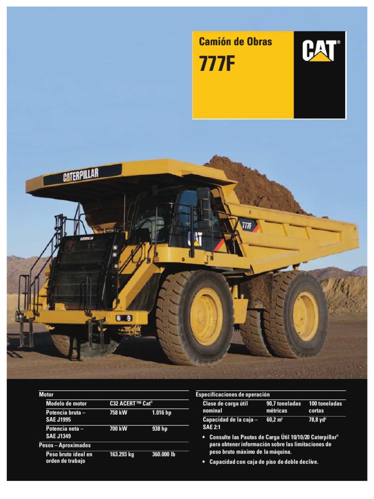 Manual CAT 777 General | PDF | Embrague | Factores humanos y ergonomía