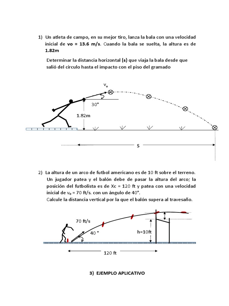 Proyectiles - Analisis Del Movimiento | PDF | Proyectiles | Tecnología ...