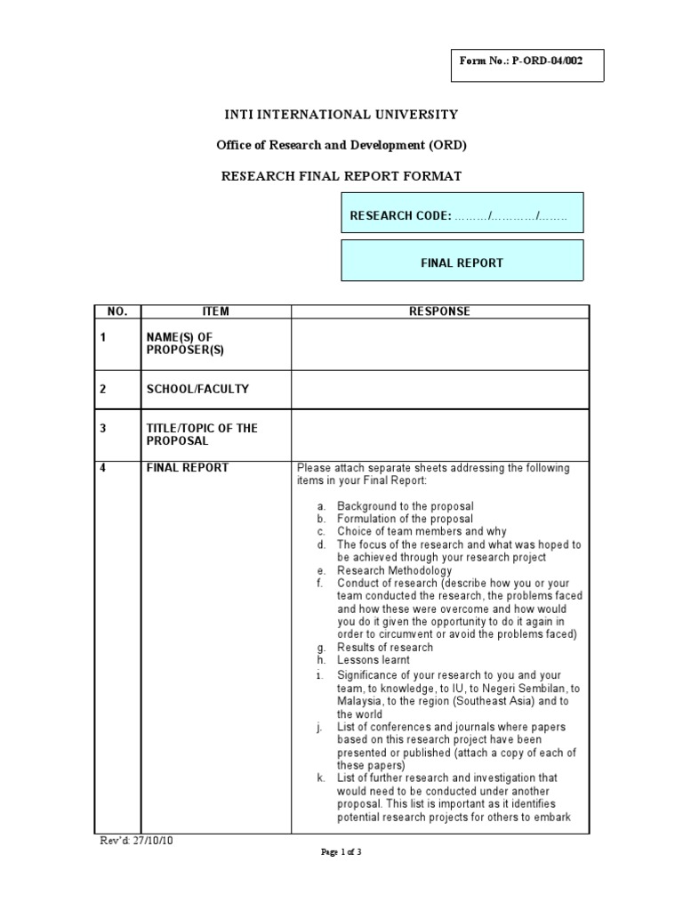 Research Final Report Guide | PDF | Science | Learning