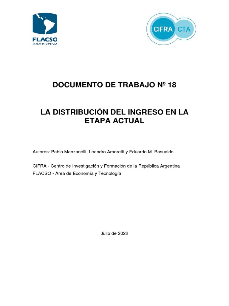 Distribución del Ingreso en Argentina 2022 | PDF | Salario | Valor añadido