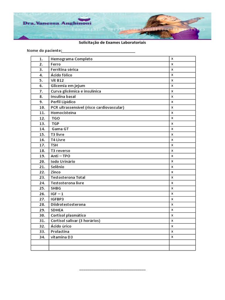 Folha de Exames | PDF