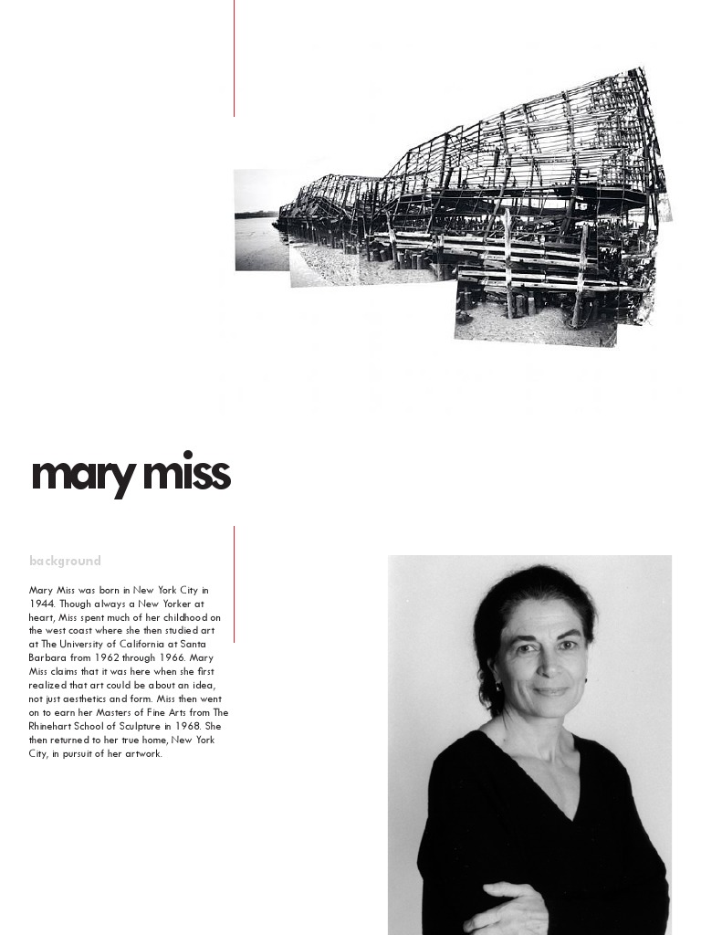 Mary Miss Mary Miss | PDF | Experience | Sculpture