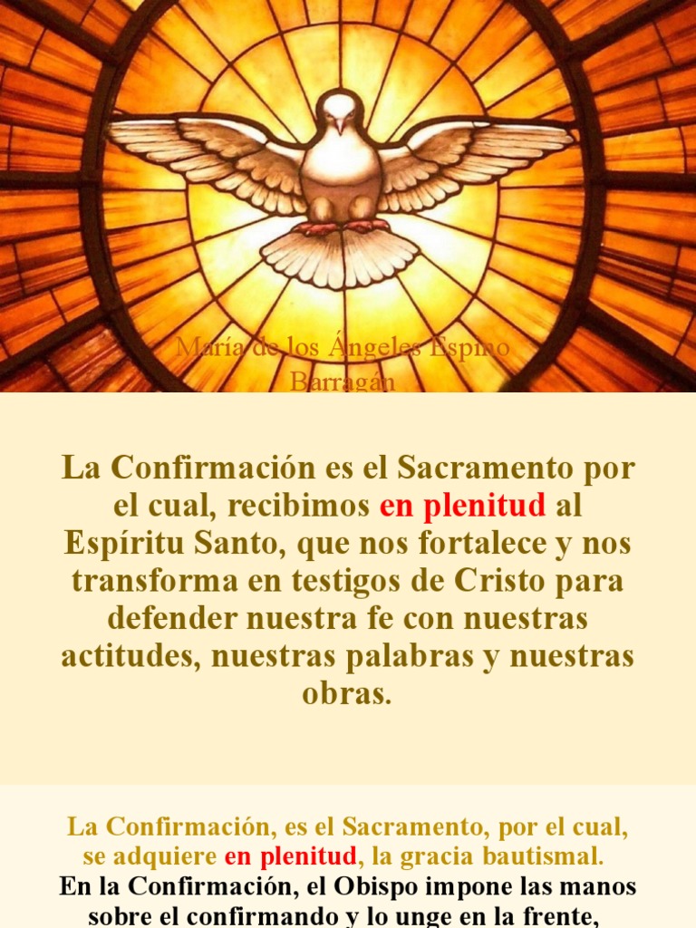 Sacramento de La Confirmación | PDF | Confirmación | La unción
