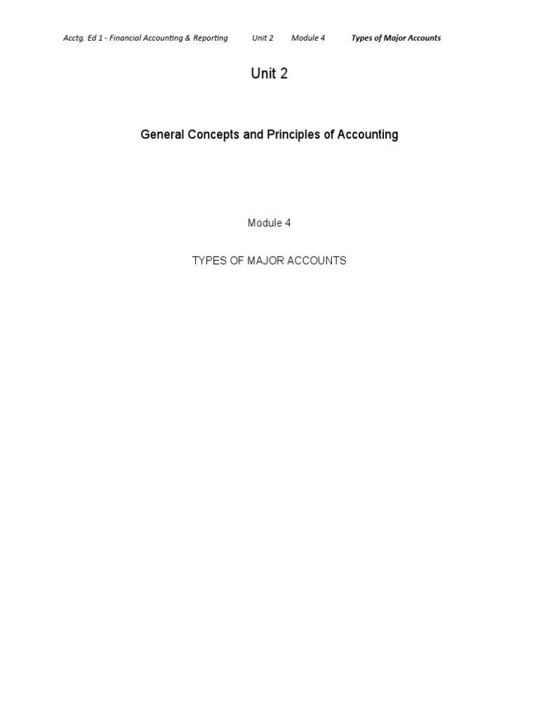 Acctg. Ed 1 - Unit2 Module 4 | PDF | Debits And Credits | Expense Acctg. Ed 1 - Unit2 Module 4 | PDF | Debits And Credits | Expense
