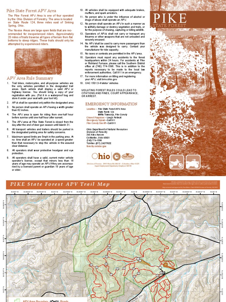 Pike State Forest APV Area | PDF | Motorcycle | Vehicles