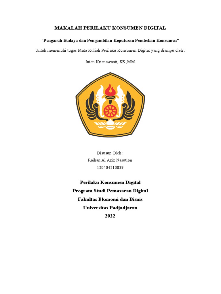 Makalah Perilaku Konsumen Digital | PDF