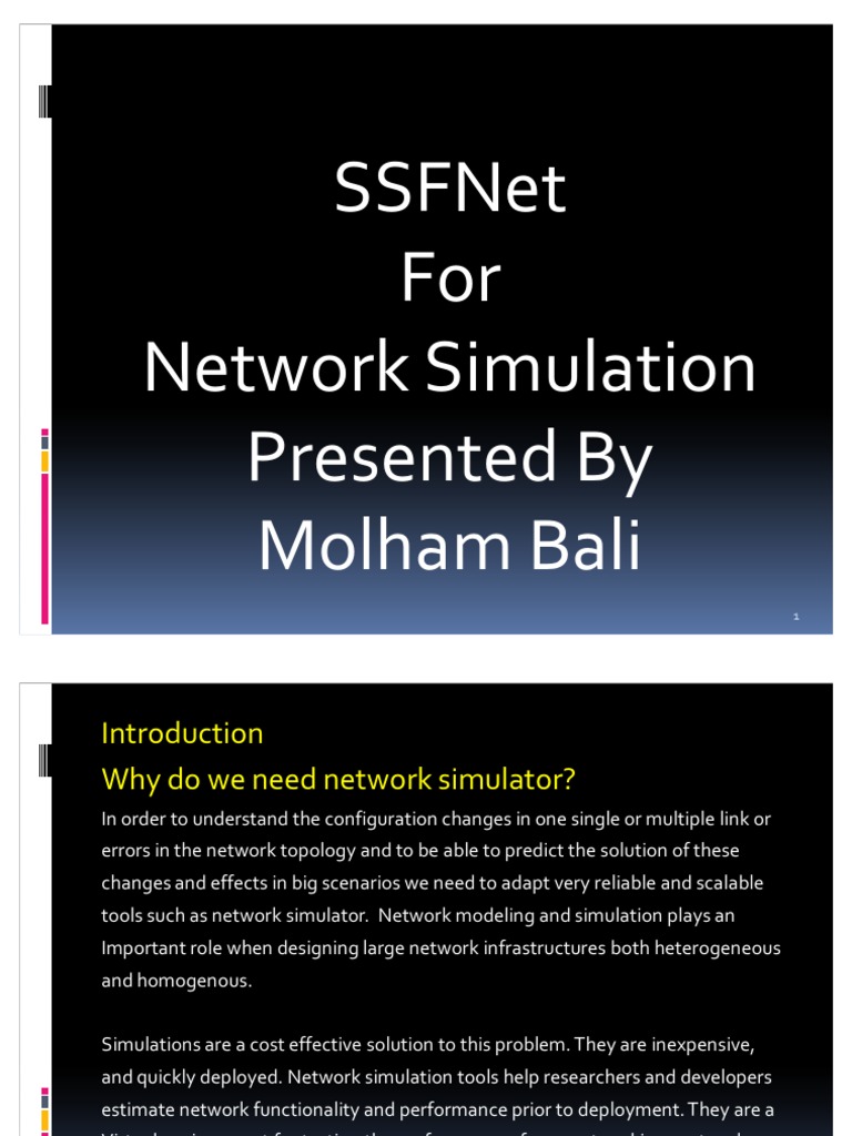 SSFNet Network Simulator | Download Free PDF | Computer Network ...